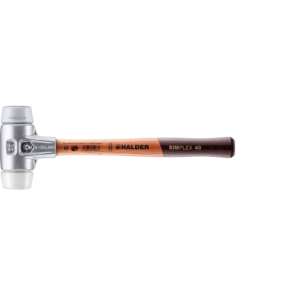 Halder 3137.040 Simplex Mallet with Grey Rubber and Superplastic Inser – Blades Direct
