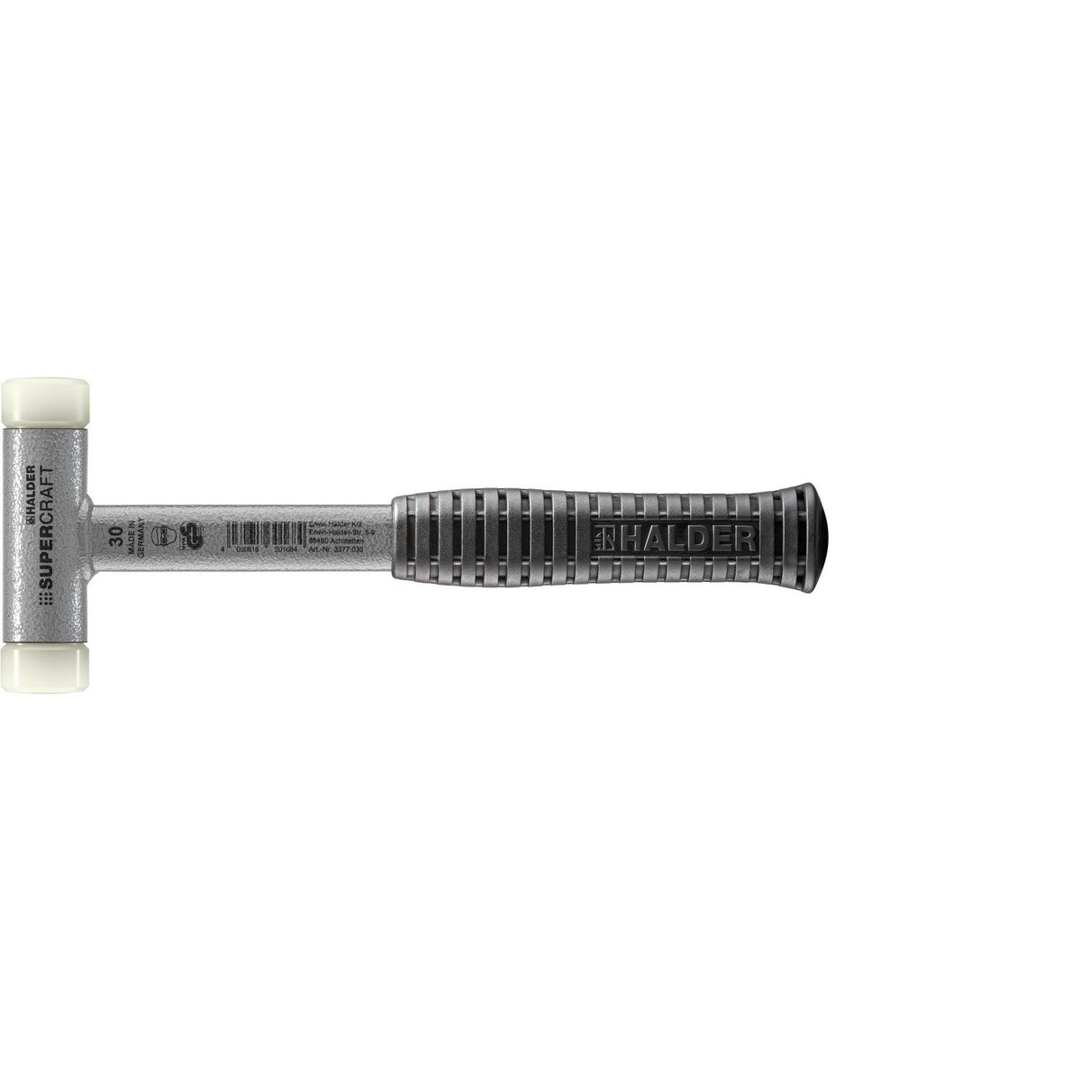 Halder 3377.030 Supercraft Dead Blow, Non-Rebounding Hammer with Nylon – Blades Direct