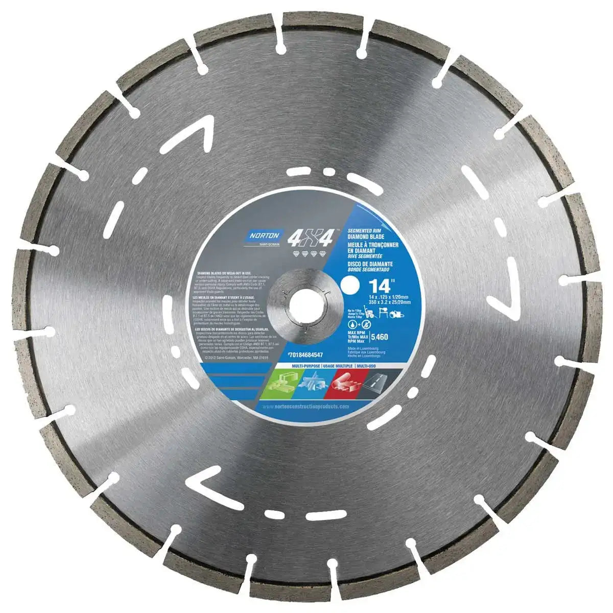 Norton Clipper 4x4 High Speed Diamond Blade – Blades Direct