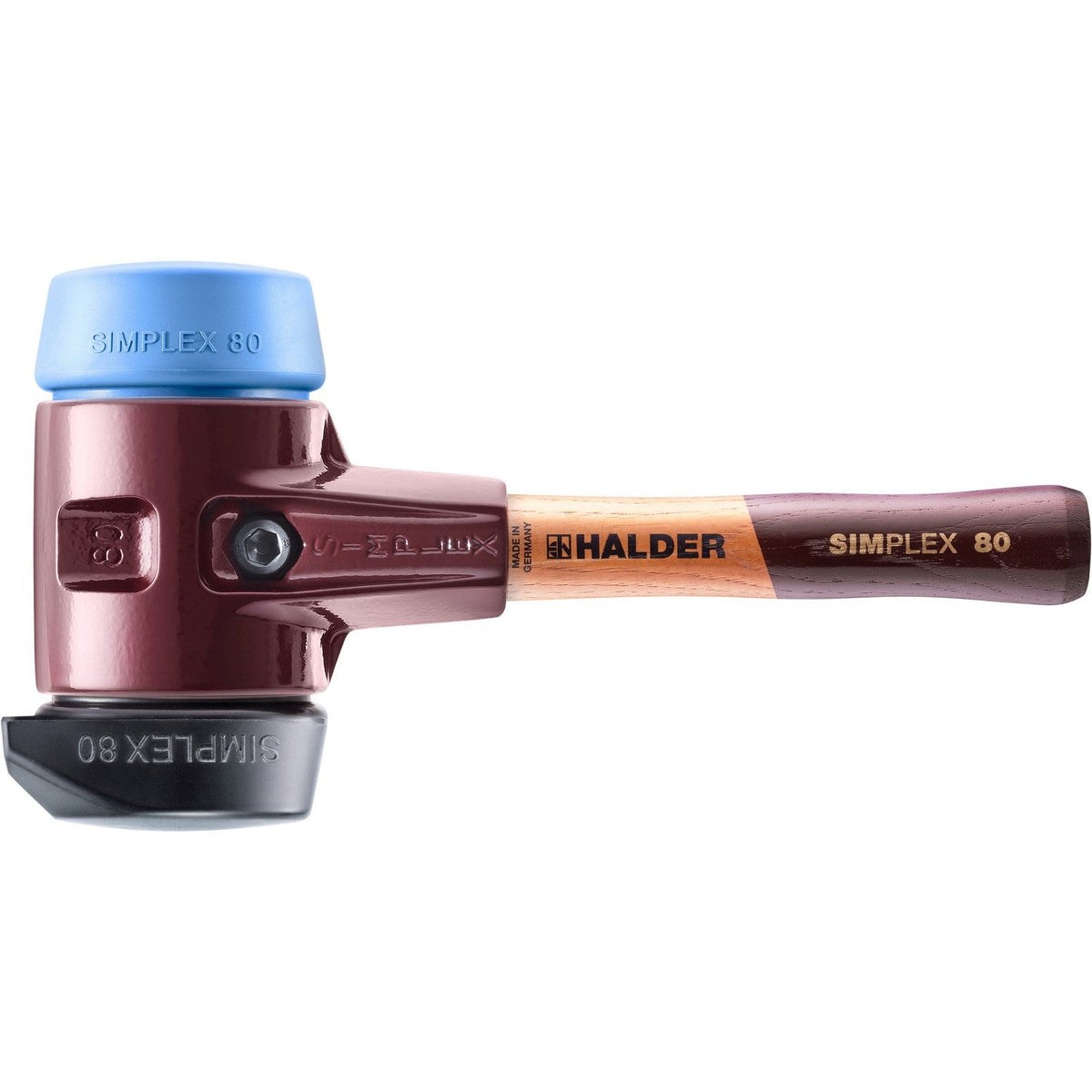 Halder 3012.282 Simplex Mallet with Soft Blue Rubber (non-marring) and ...