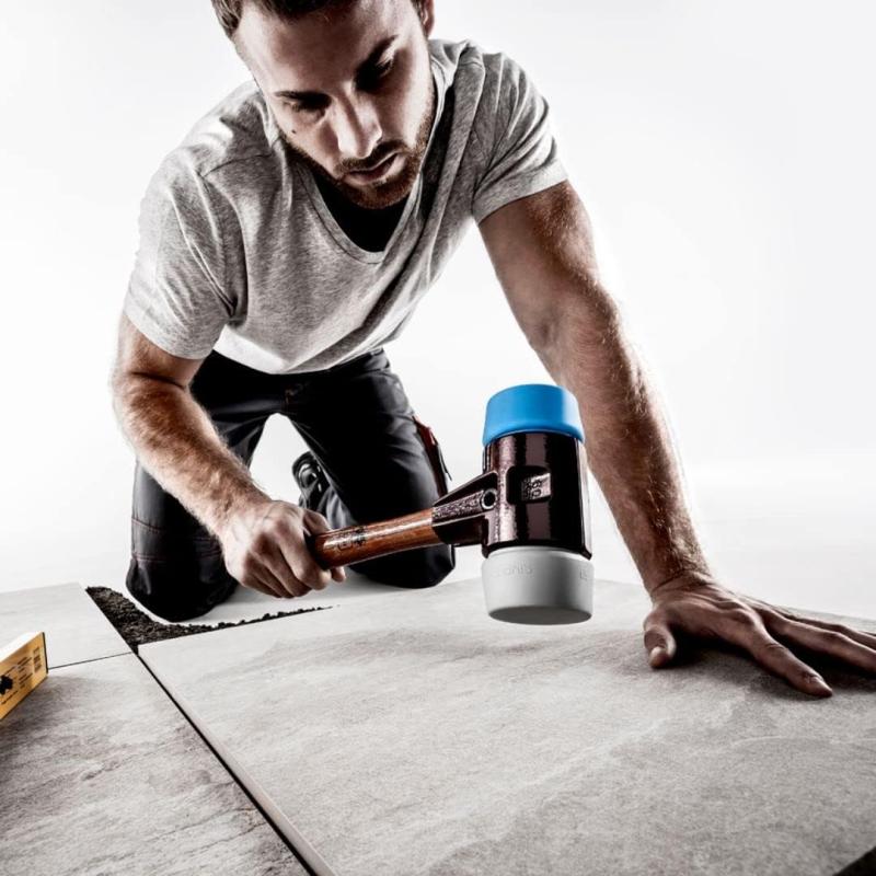 Halder 3001.080 Simplex Mallet with Soft Blue Rubber Inserts, Non-Marr ...