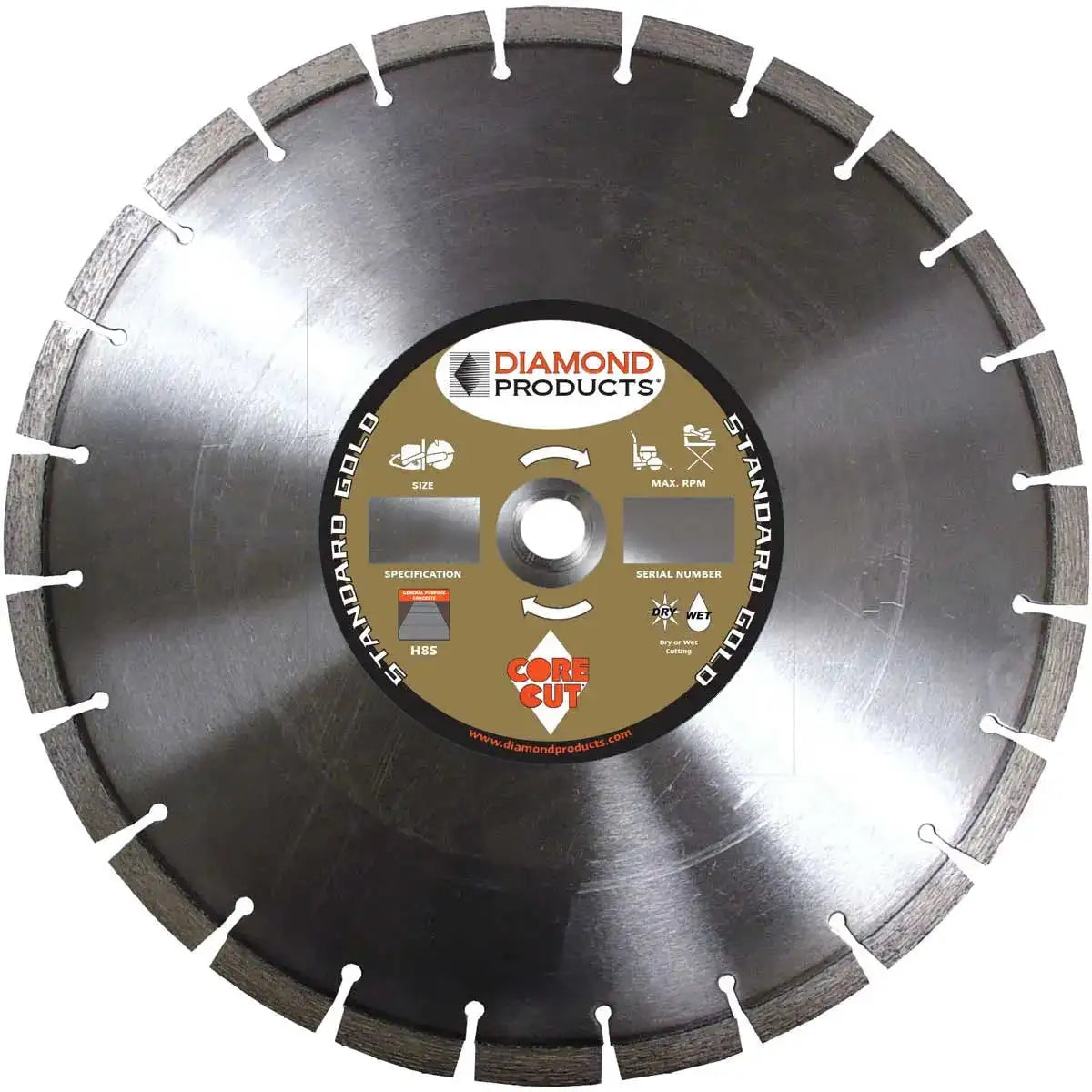 Core Cut H8S Standard Gold Dry Diamond Blade – Blades Direct
