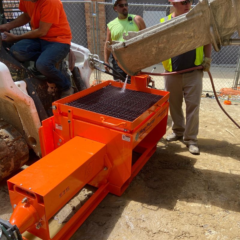Skid Steer Concrete Pump | EZG Manufacturing – Blades Direct