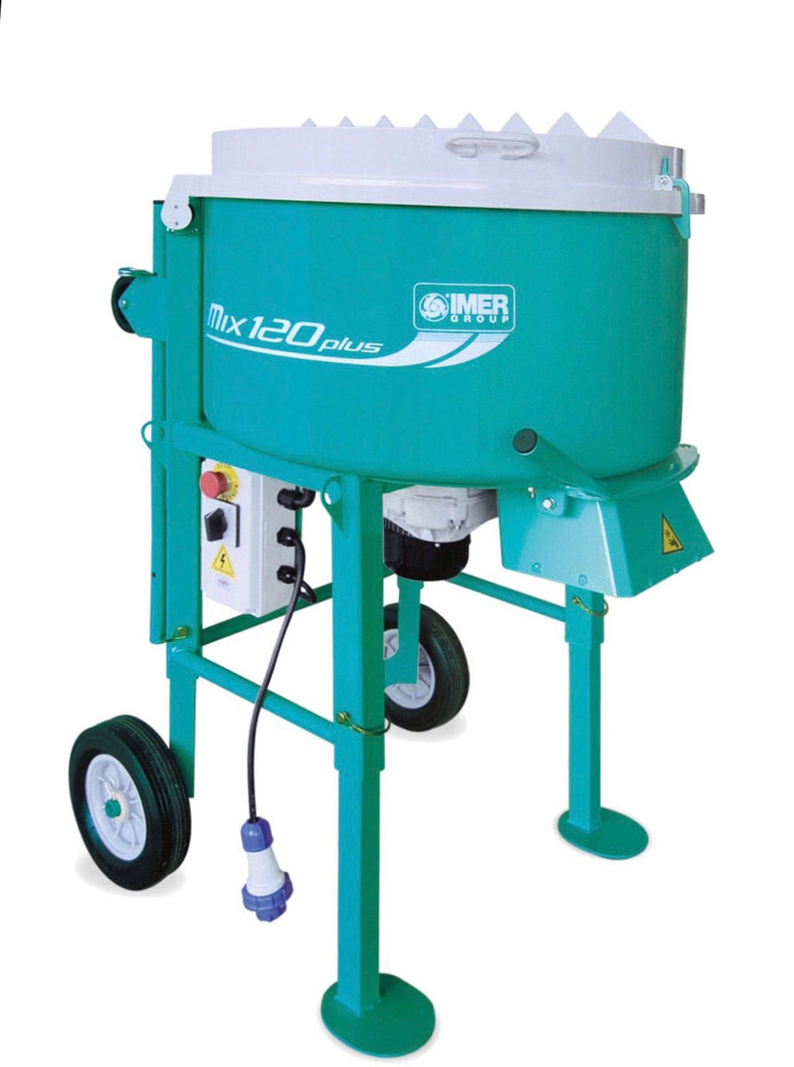 IMER - MIX 120 PLUS (MORTARMAN) - Portable 4CF Vertical Shaft Mixer ...