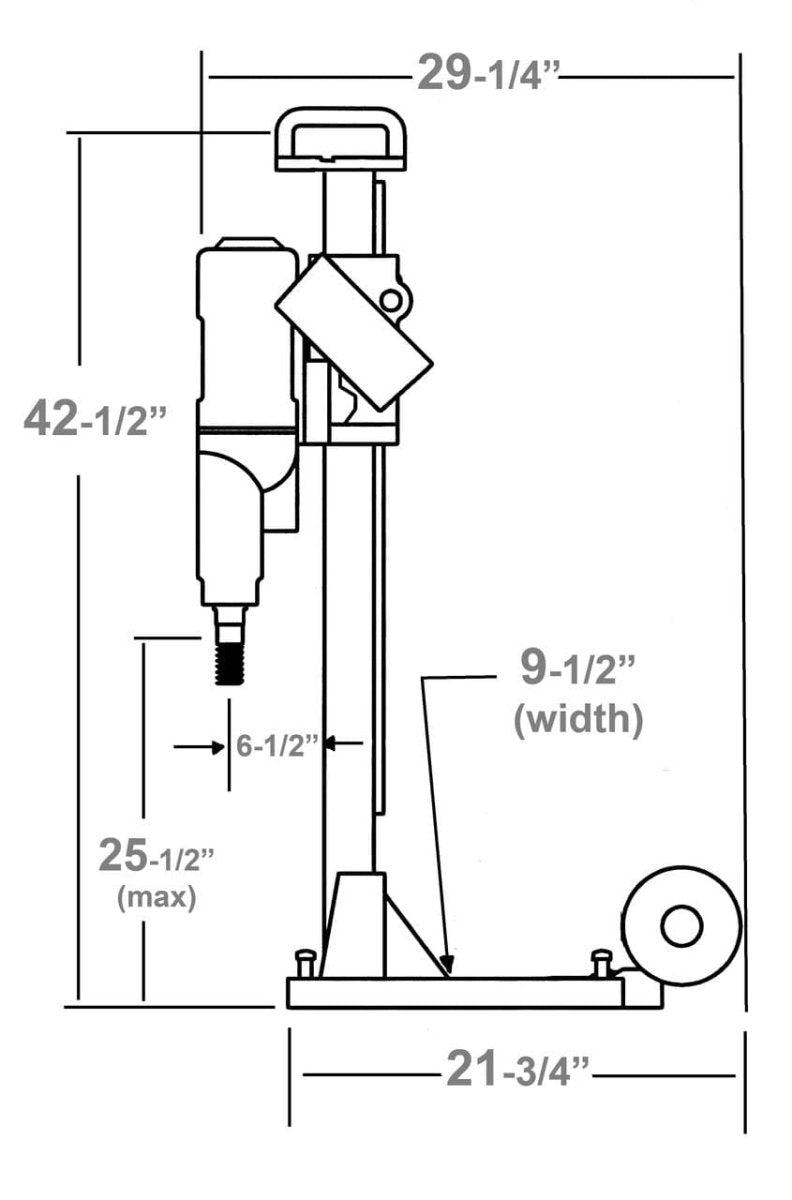 M-5 Heavy Duty Quick Disconnect Core Rig With Weka Motor – Blades Direct