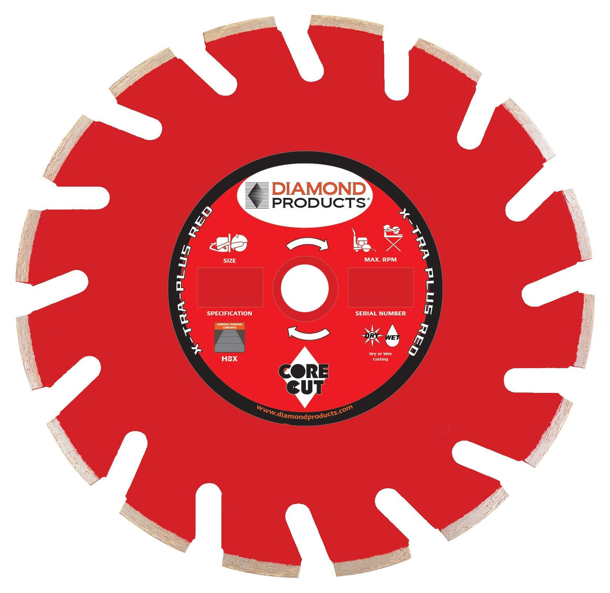 X-Tra Plus Red Ultimate High Speed Diamond Blades – Blades Direct