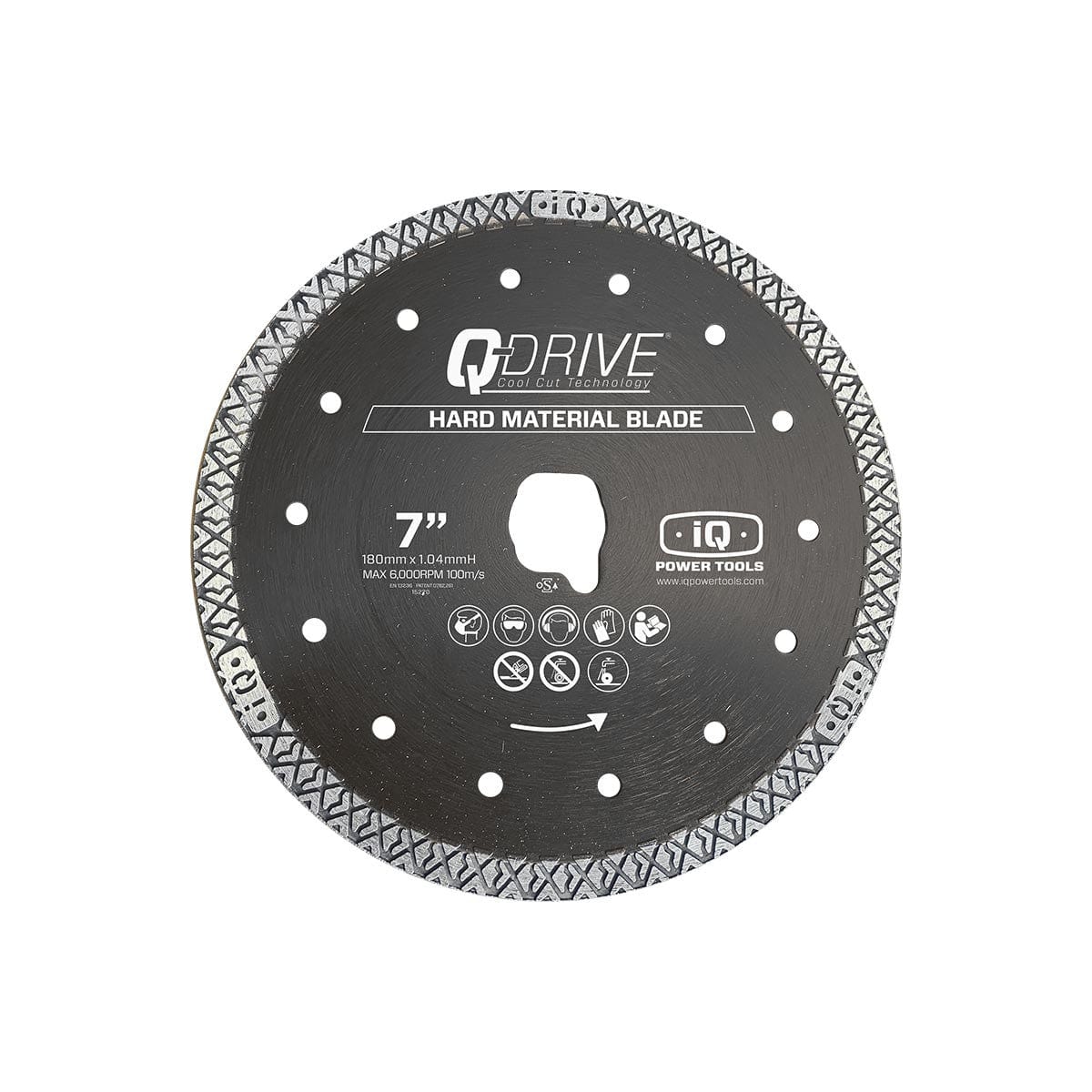 7" x 005 Q-Drive Tile Blade Dry - Hard Material – Blades Direct